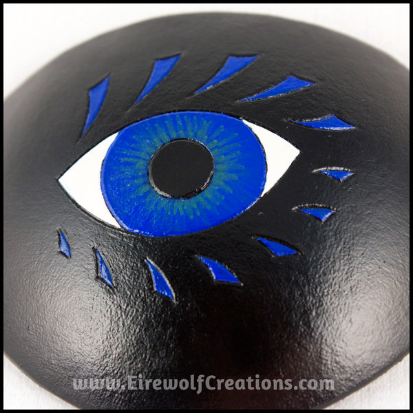 Stylized Blue Eye pirate eye patch handmade leather costume Halloween ...